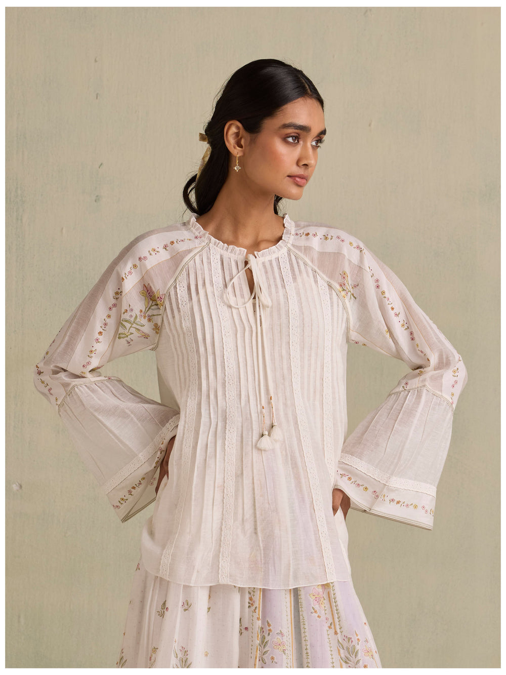 Poppy Blouse | Floral Block Prints | Light & Breathable | Buna Studio