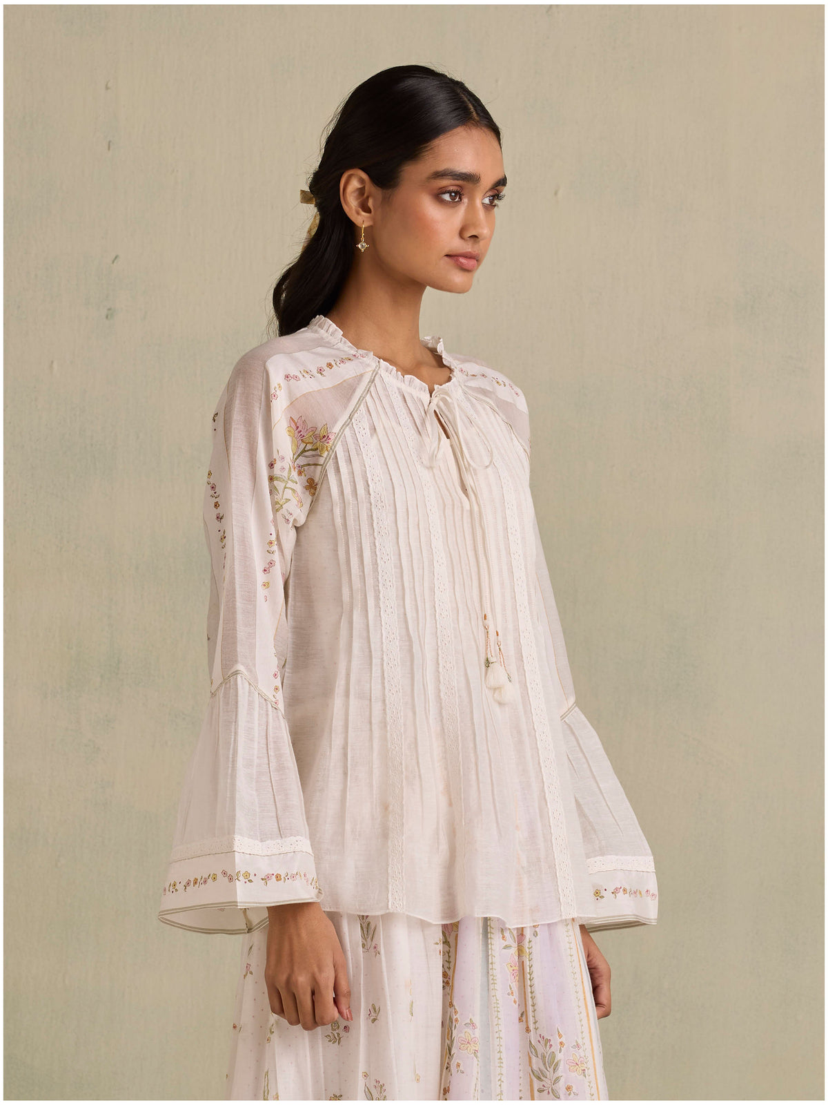 Poppy Blouse | Floral Block Prints | Light & Breathable | Buna Studio
