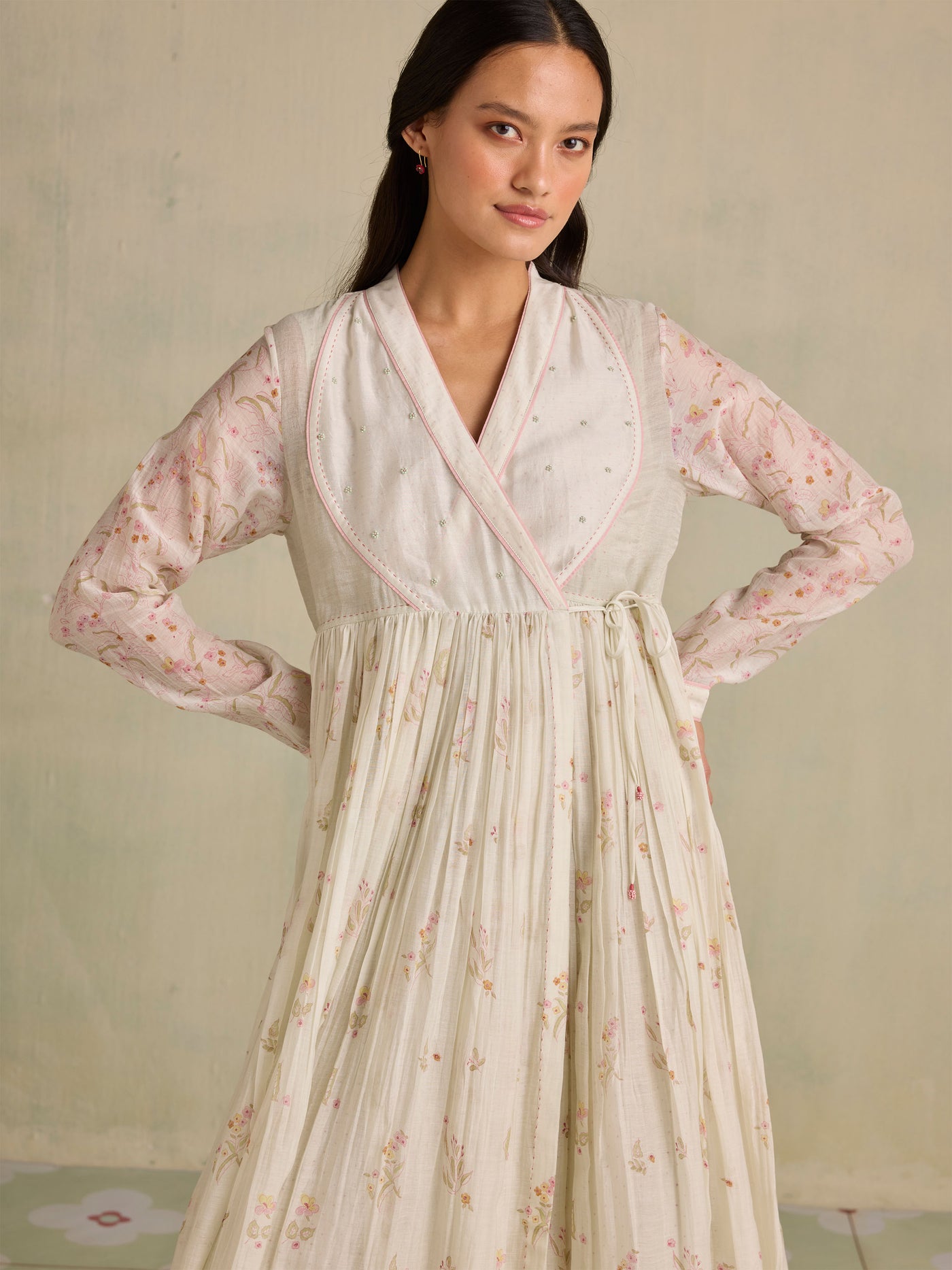 Herb Garden Wrap Dress | Artisanal Handcrafted Dress | Buna Studio