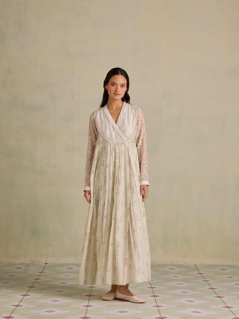 Herb Garden Wrap Dress | Artisanal Handcrafted Dress | Buna Studio