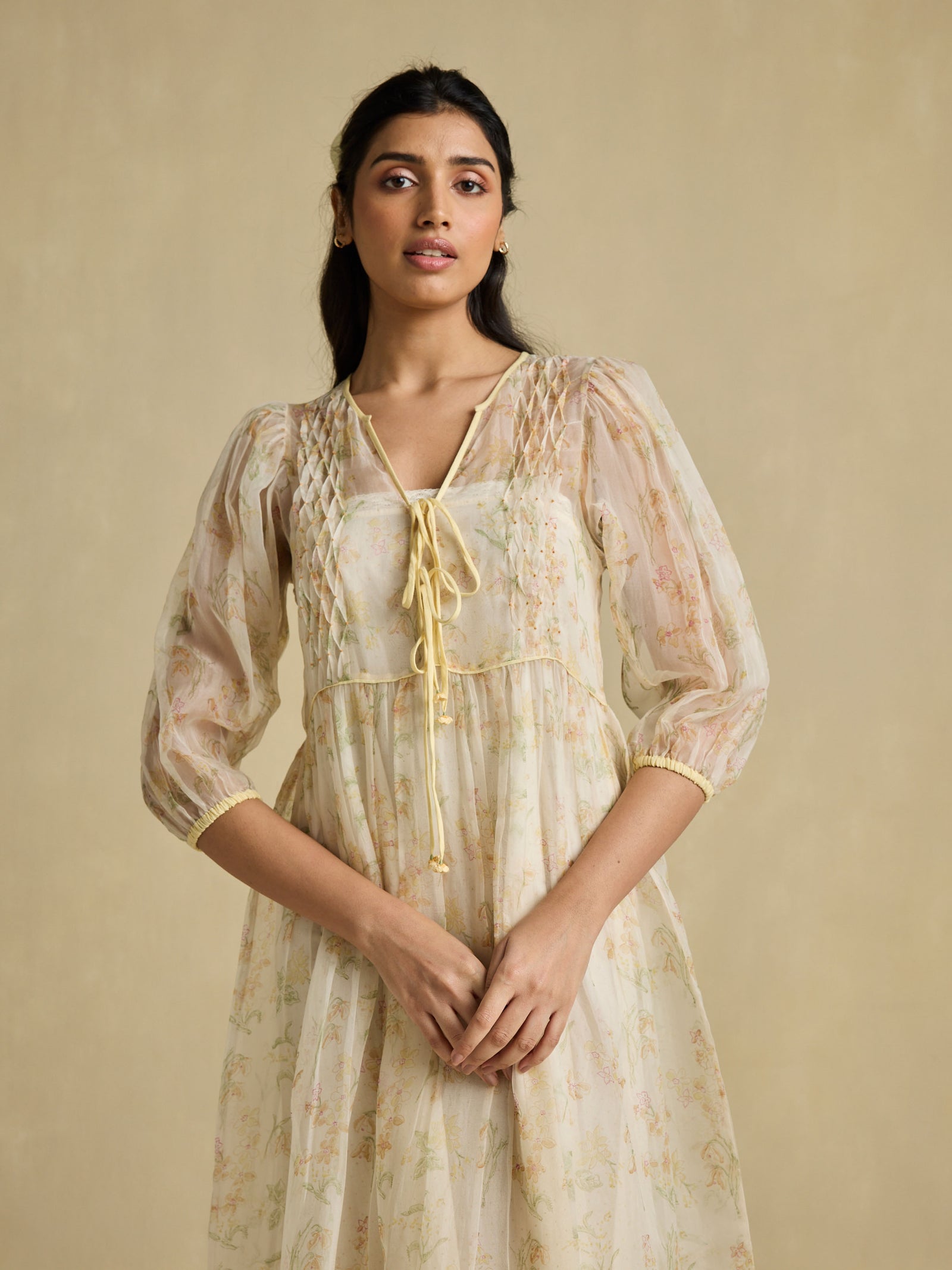 A Sheer Moment Organza Dress | Handcrafted by Buna Studio