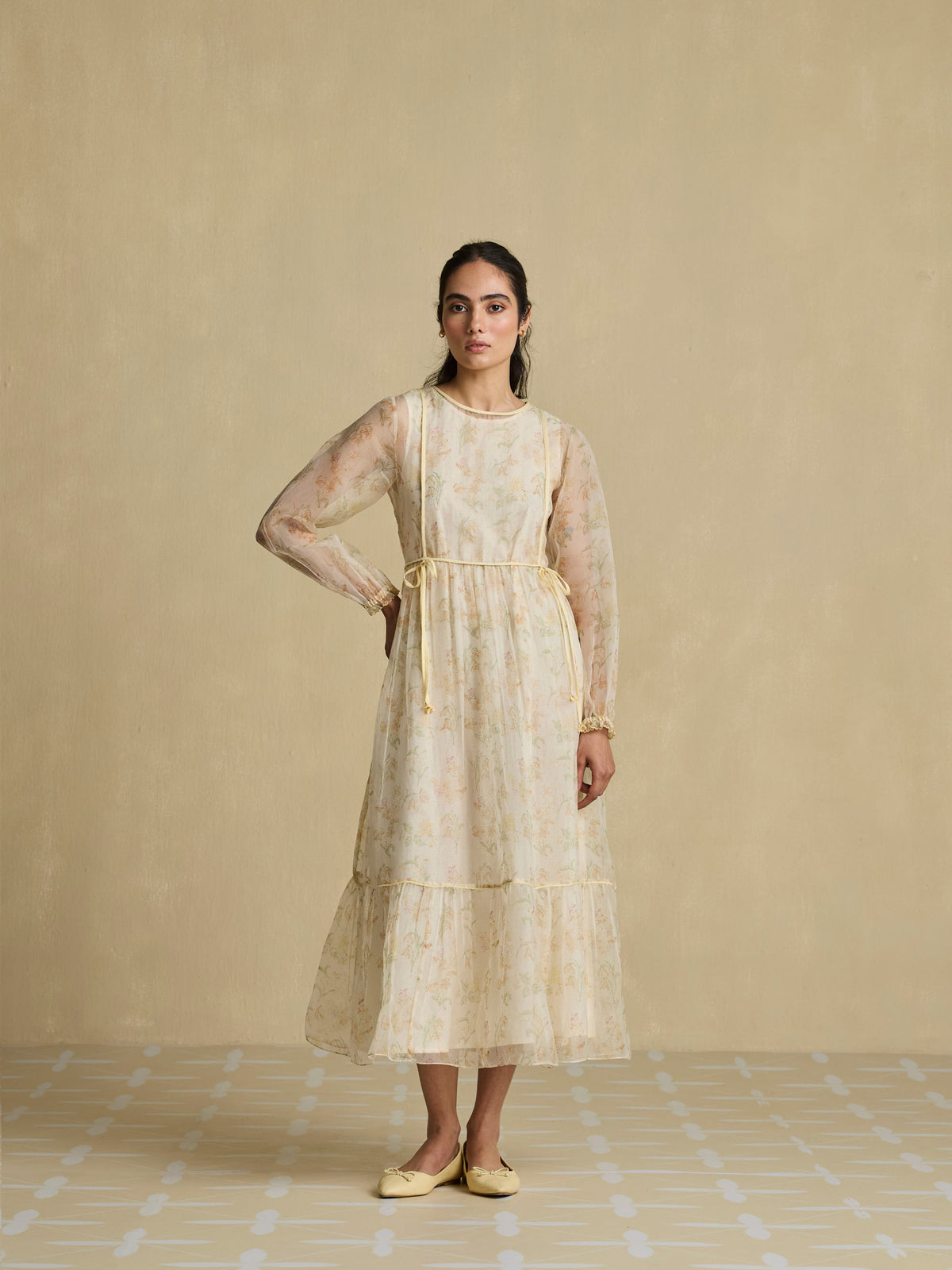 Between Light & Air Dress | Handcrafted Silk Organza Midi