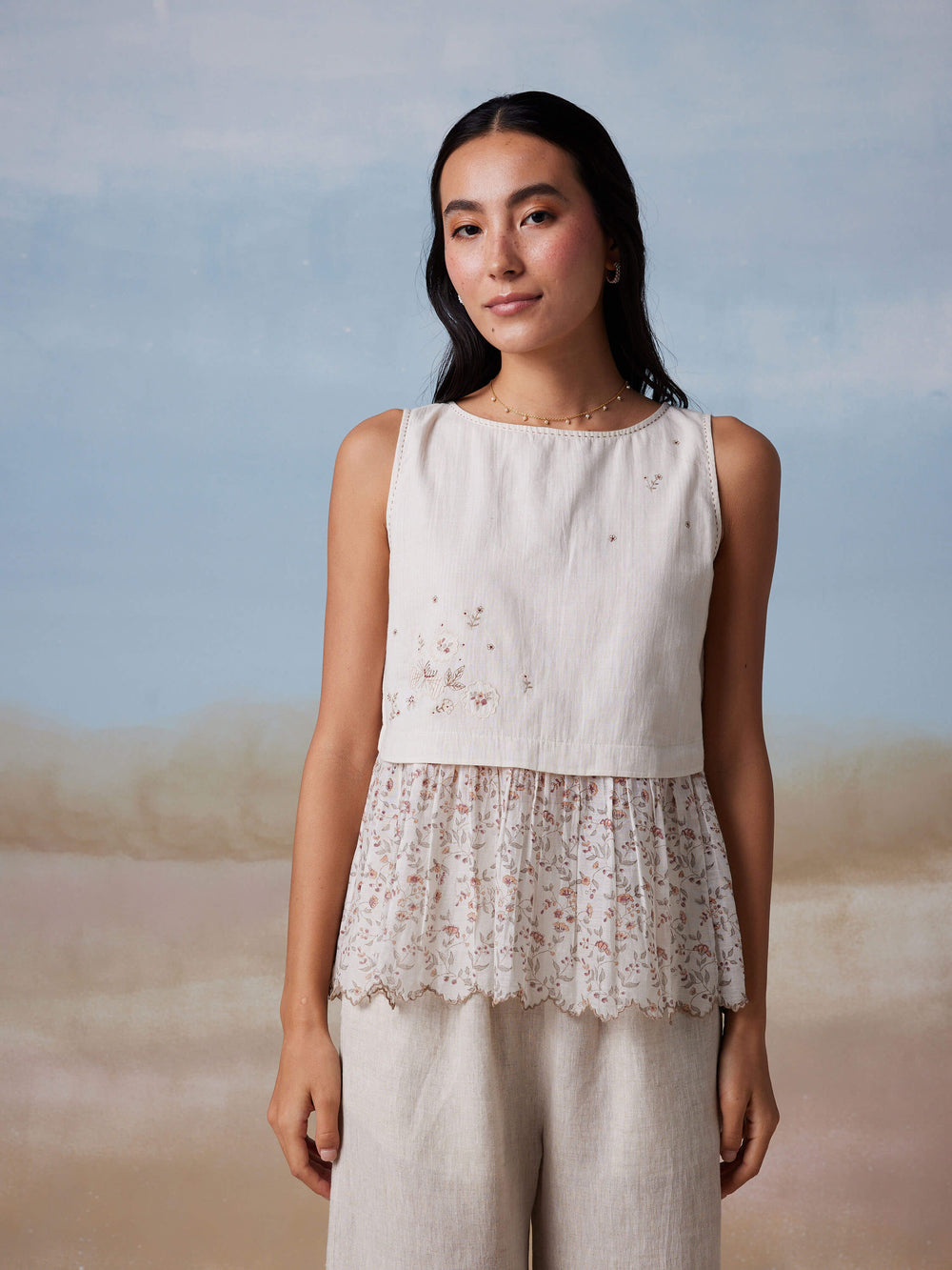 Fondly Yours Peplum Blouse: Shop Romantic Gossamer Muslin Tops