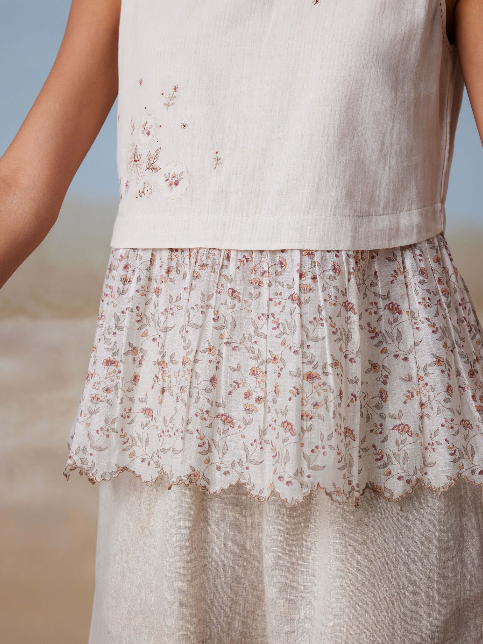 Fondly Yours Peplum Blouse: Shop Romantic Gossamer Muslin Tops