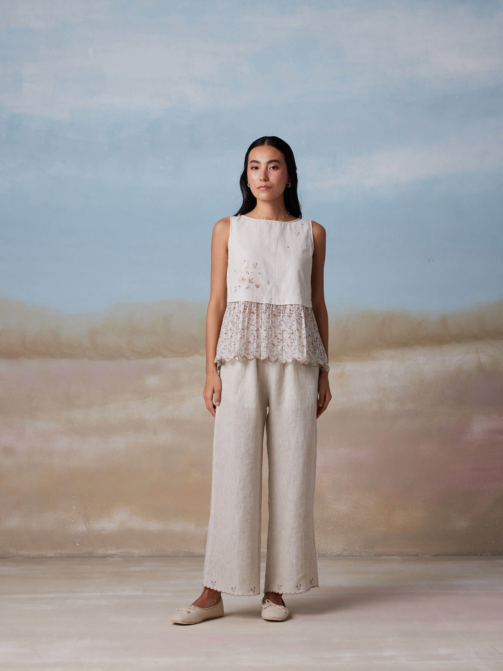 Fondly Yours Peplum Blouse: Shop Romantic Gossamer Muslin Tops
