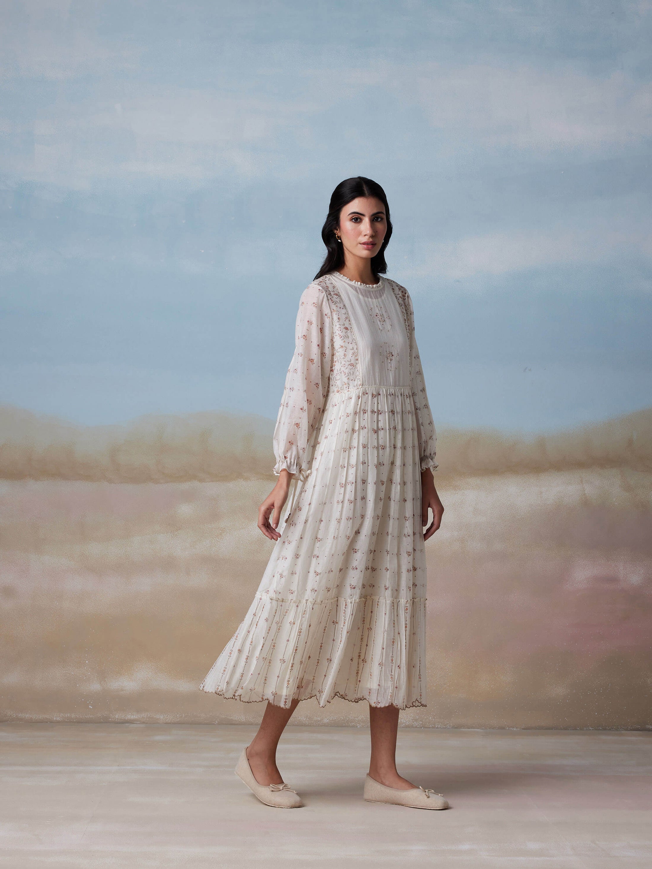 Joy Of Being Dress: Elegant Hand Block Printed Cotton Dress