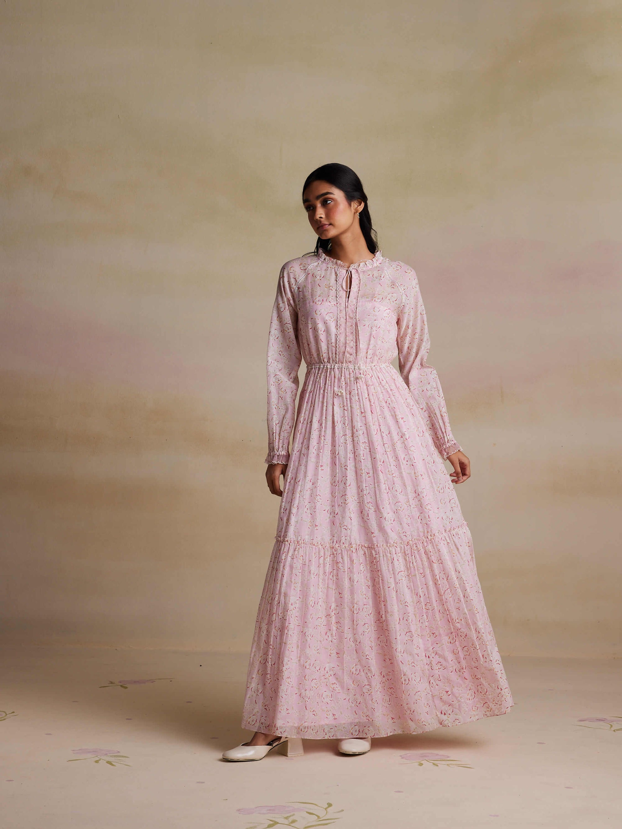 Lantana Floral Printed Maxi Dress | Buna Studio