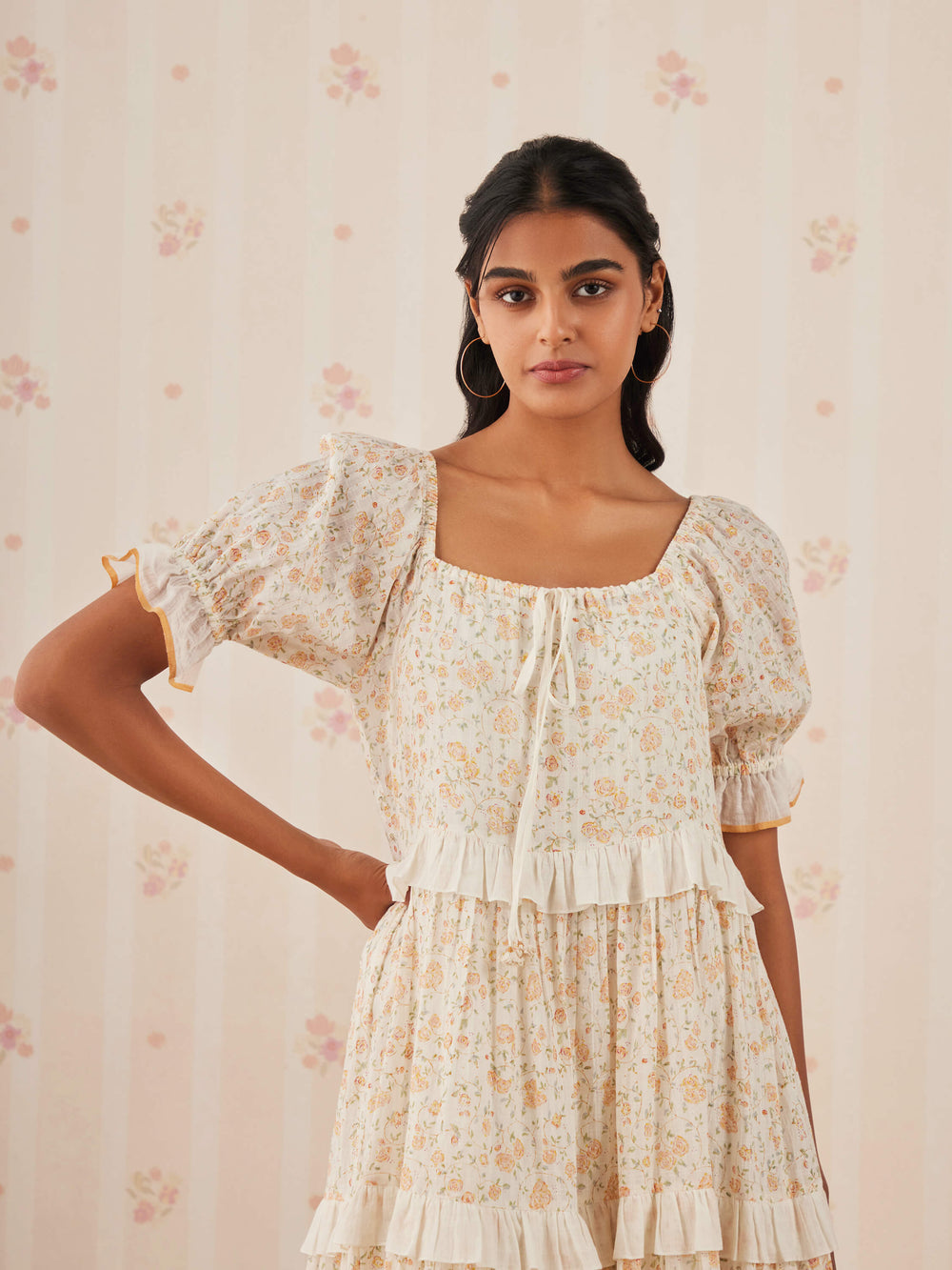 Birds Of A Feather Midi Dress Romantic Summer Style