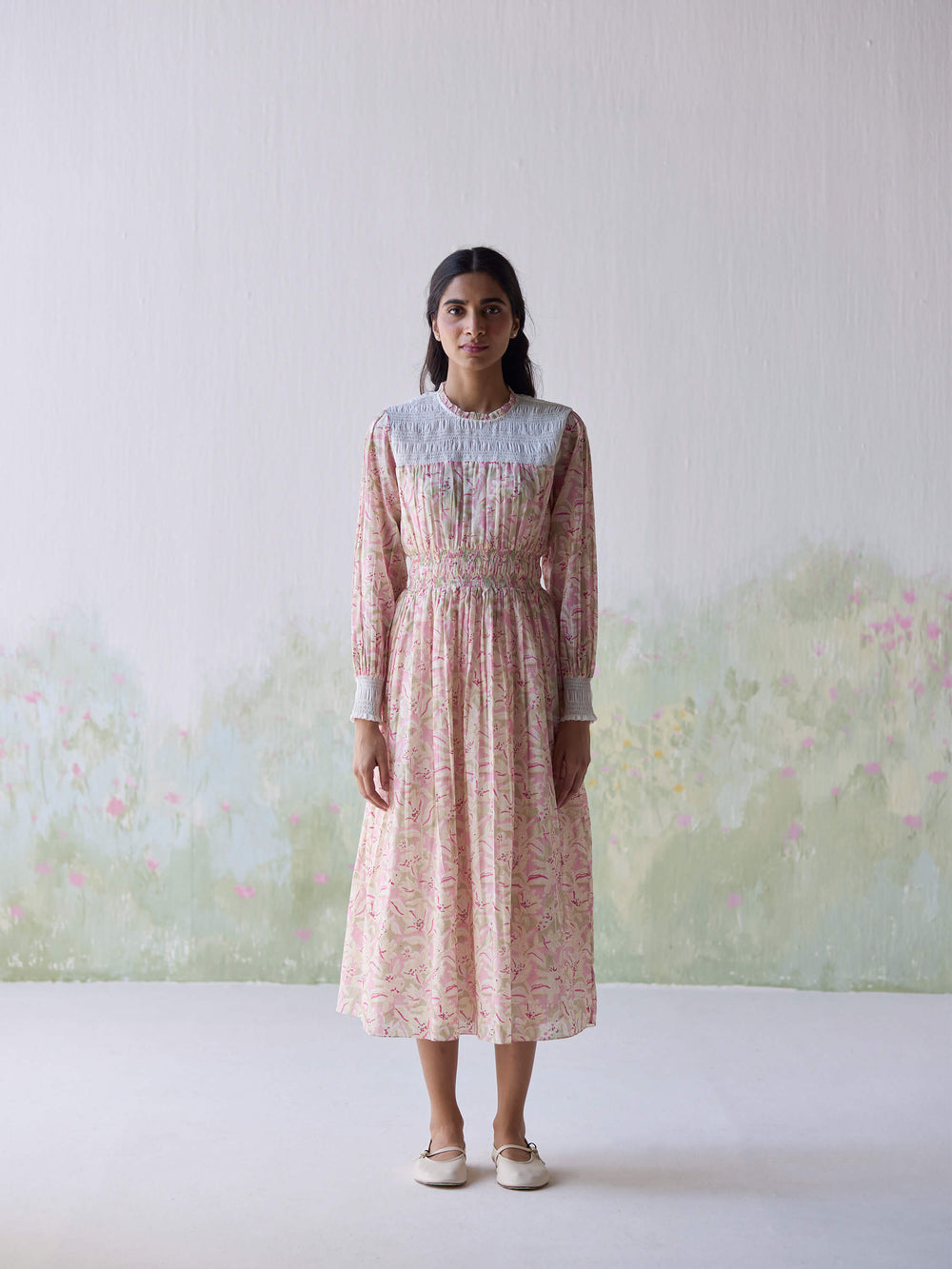 Pastoral Idyll Midi Dress: Embrace Effortless Summer Elegance
