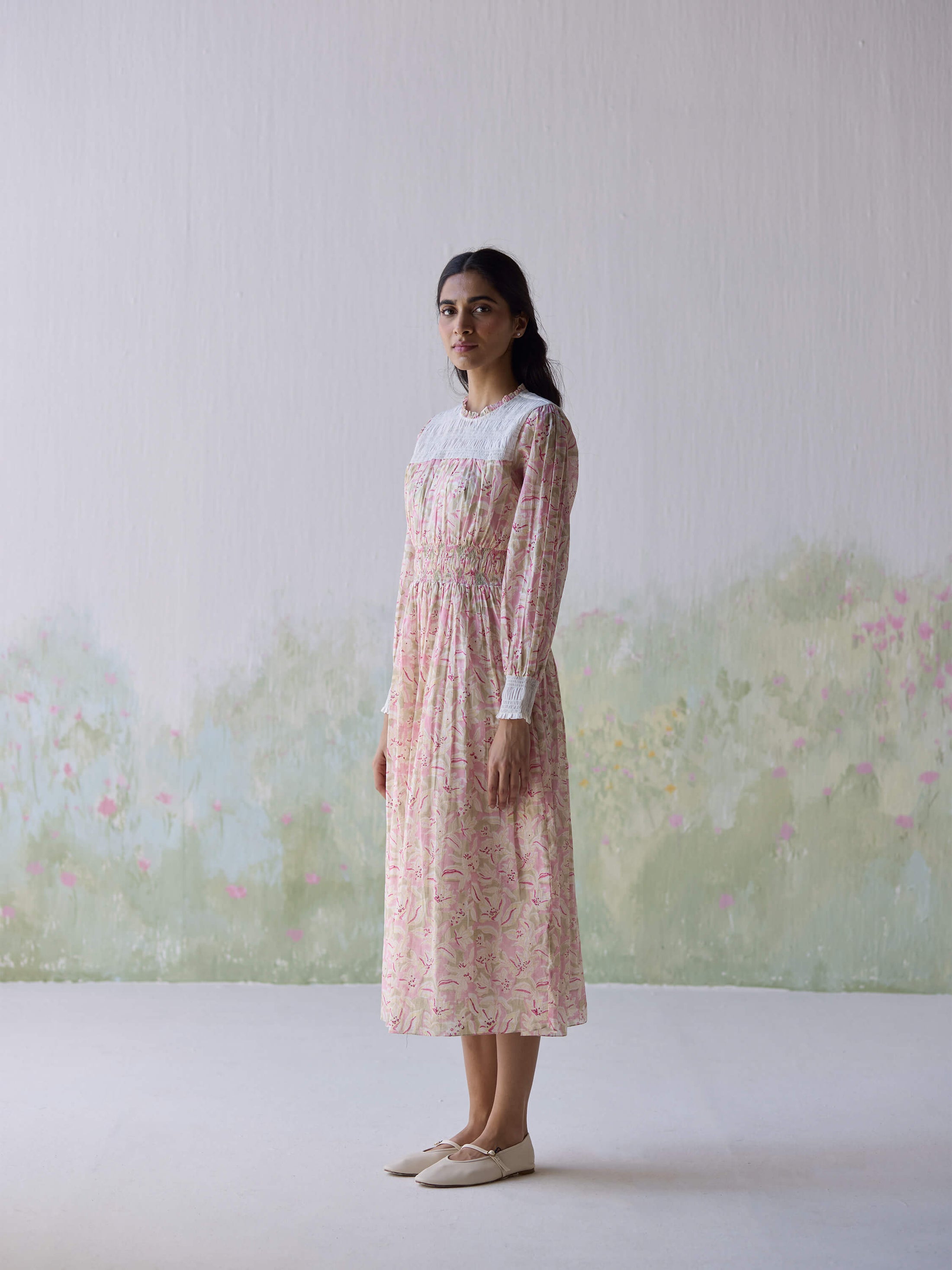 Pastoral Idyll Midi Dress: Embrace Effortless Summer Elegance