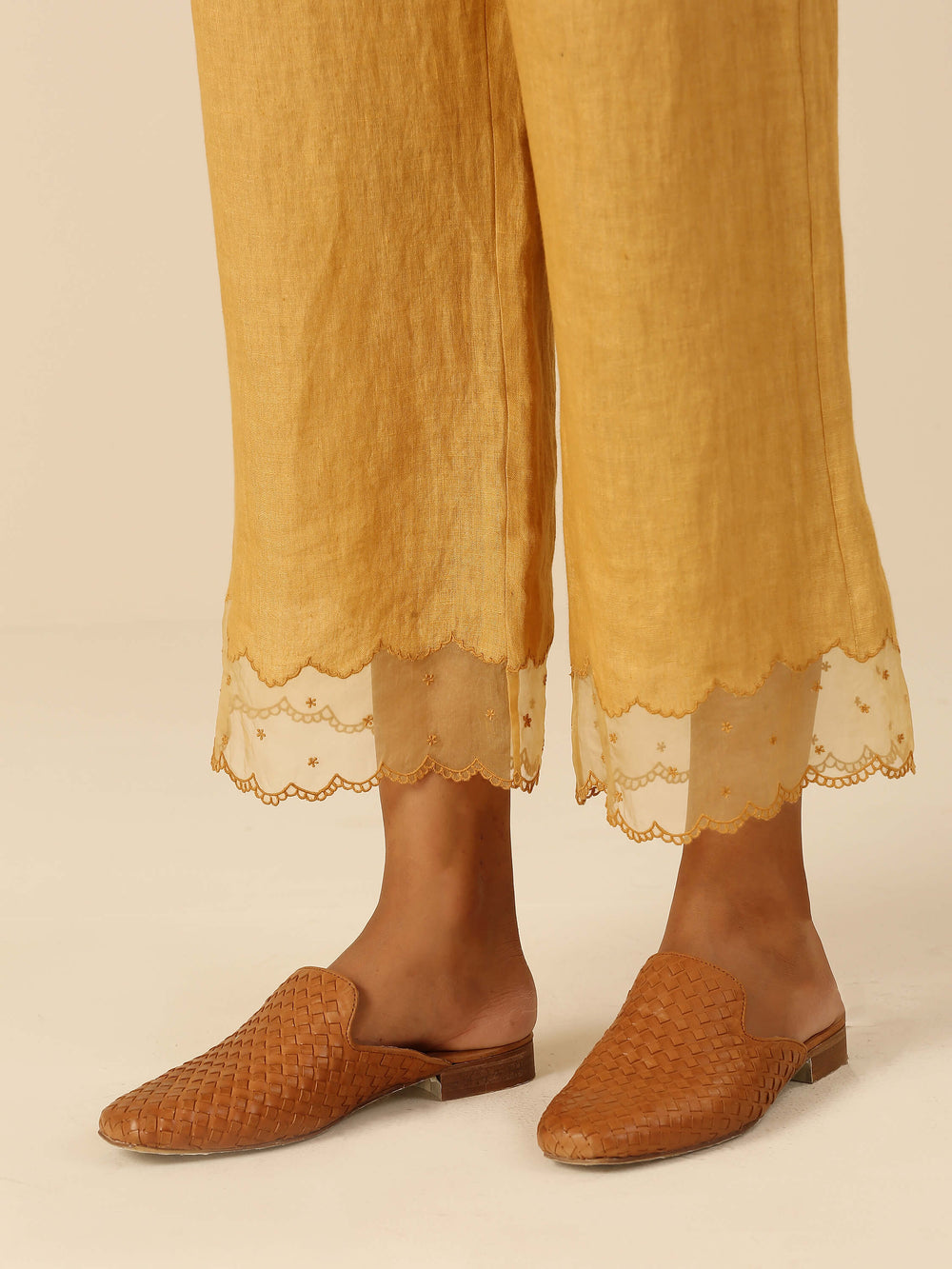 Eastern Sun Pants: Handloom Cotton Muslin Pants - Buy Now