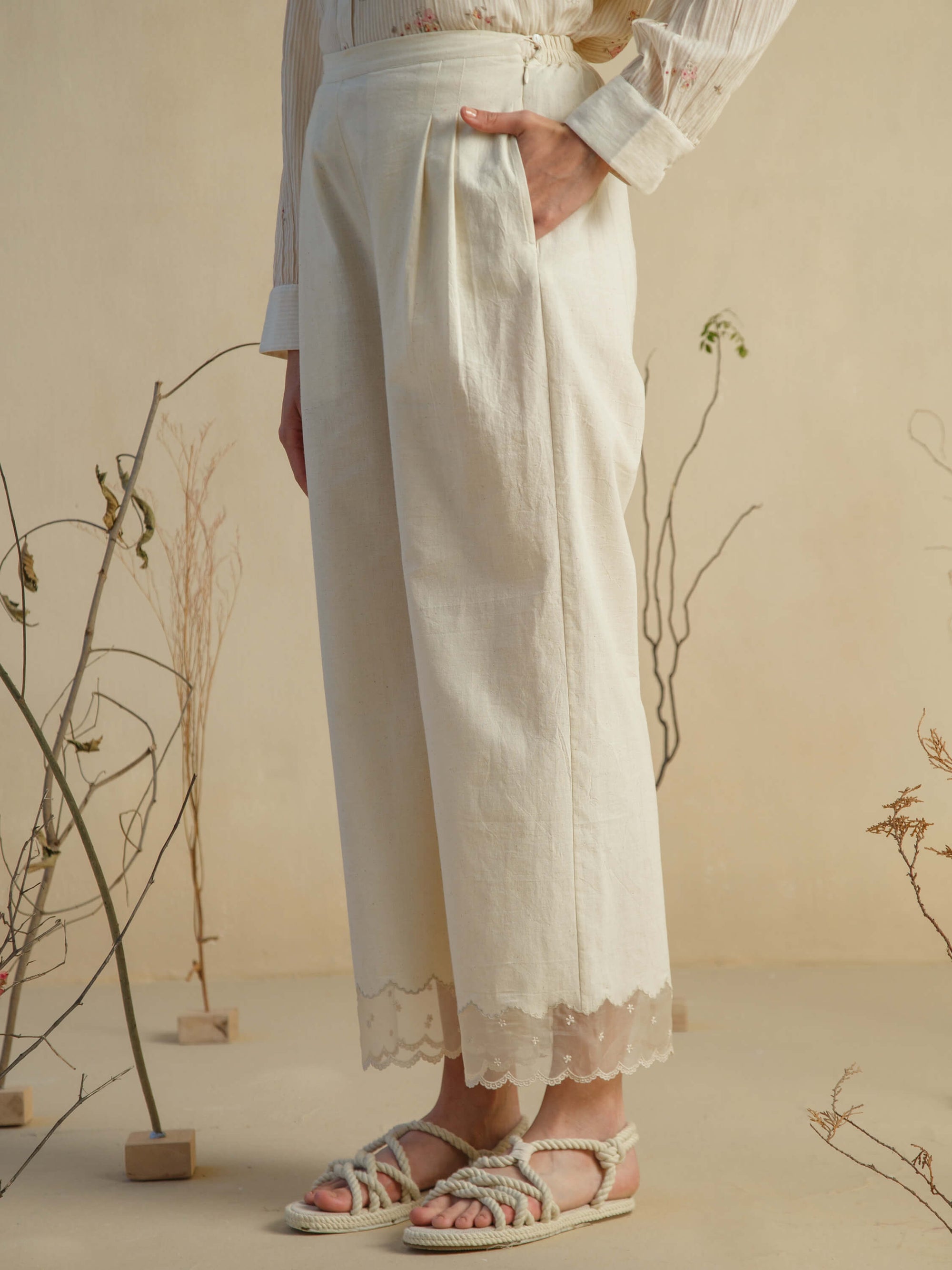 Hopeful Mornings Pants: Stylish & Versatile Cotton Muslin Pants