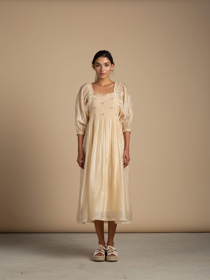 Stay A While Peasant Dress: Romantic & Flowy Bohemian Dress