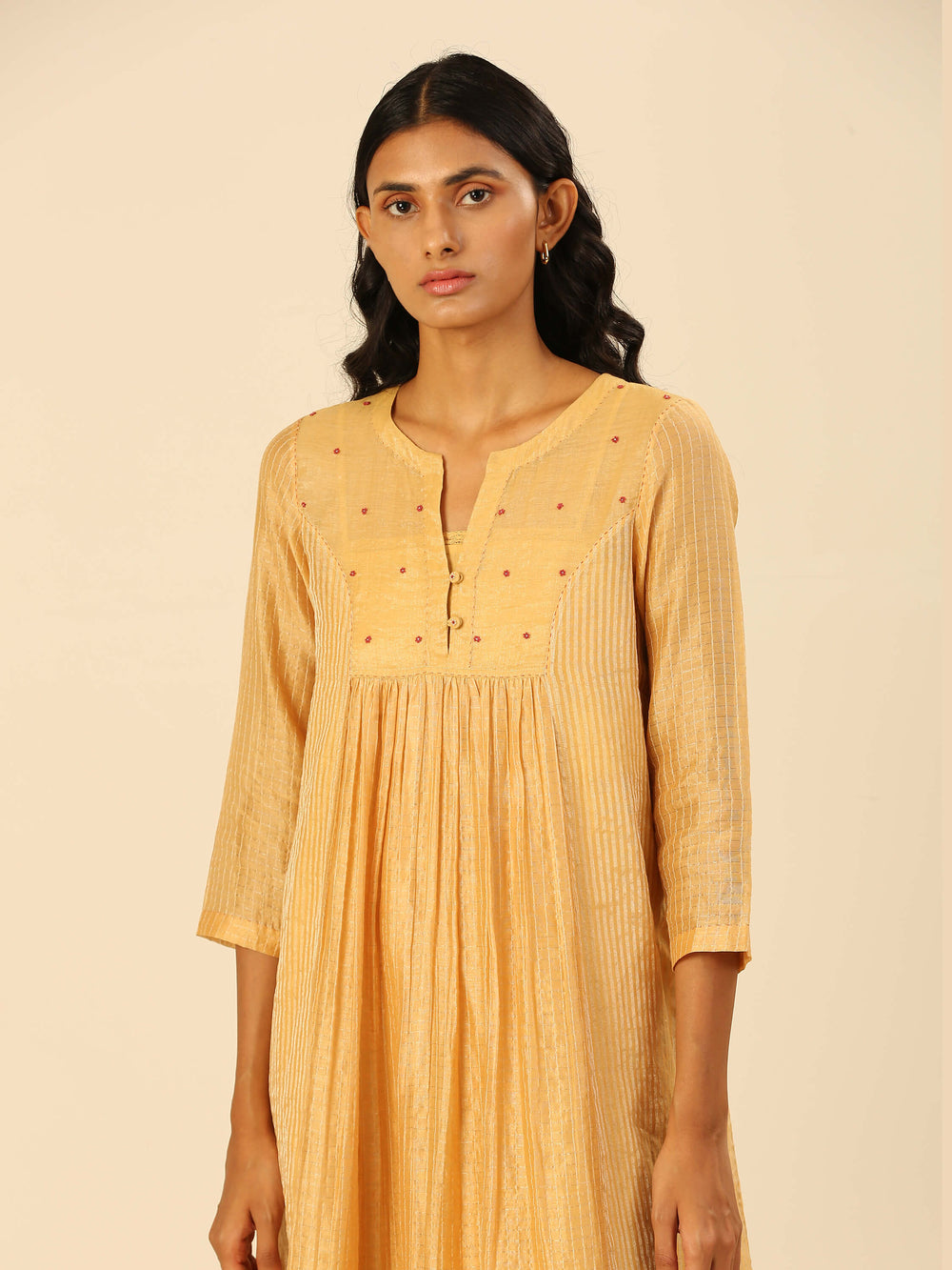 Sunflower Gathered Midi Dress: Shop Gorgeous Gossamer Cotton Styles