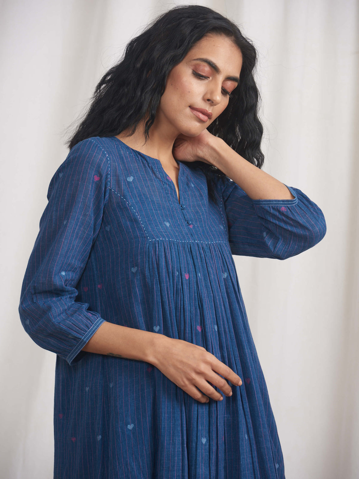 Indigo Skies Gathered Dress: Shop Ethically-Made Dresses