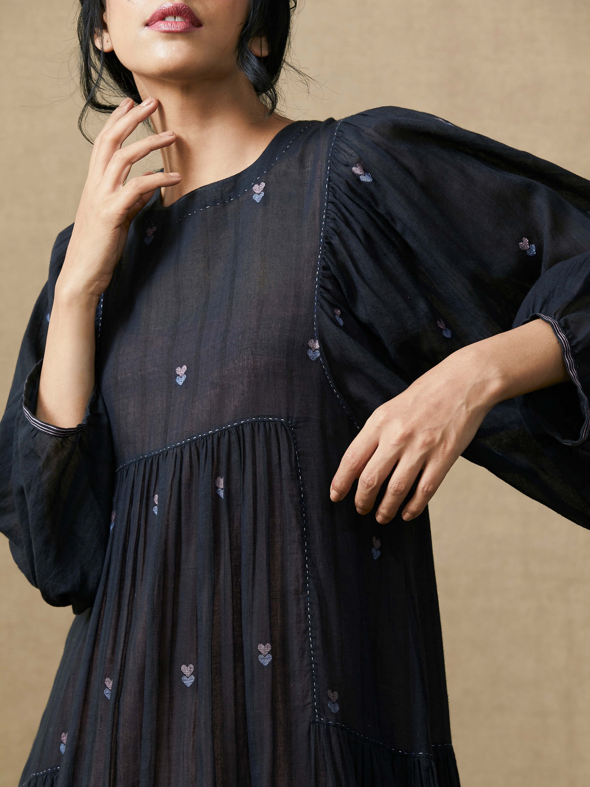 Thoughts In Ink Dress: Embrace Effortless Style - Buna Studio