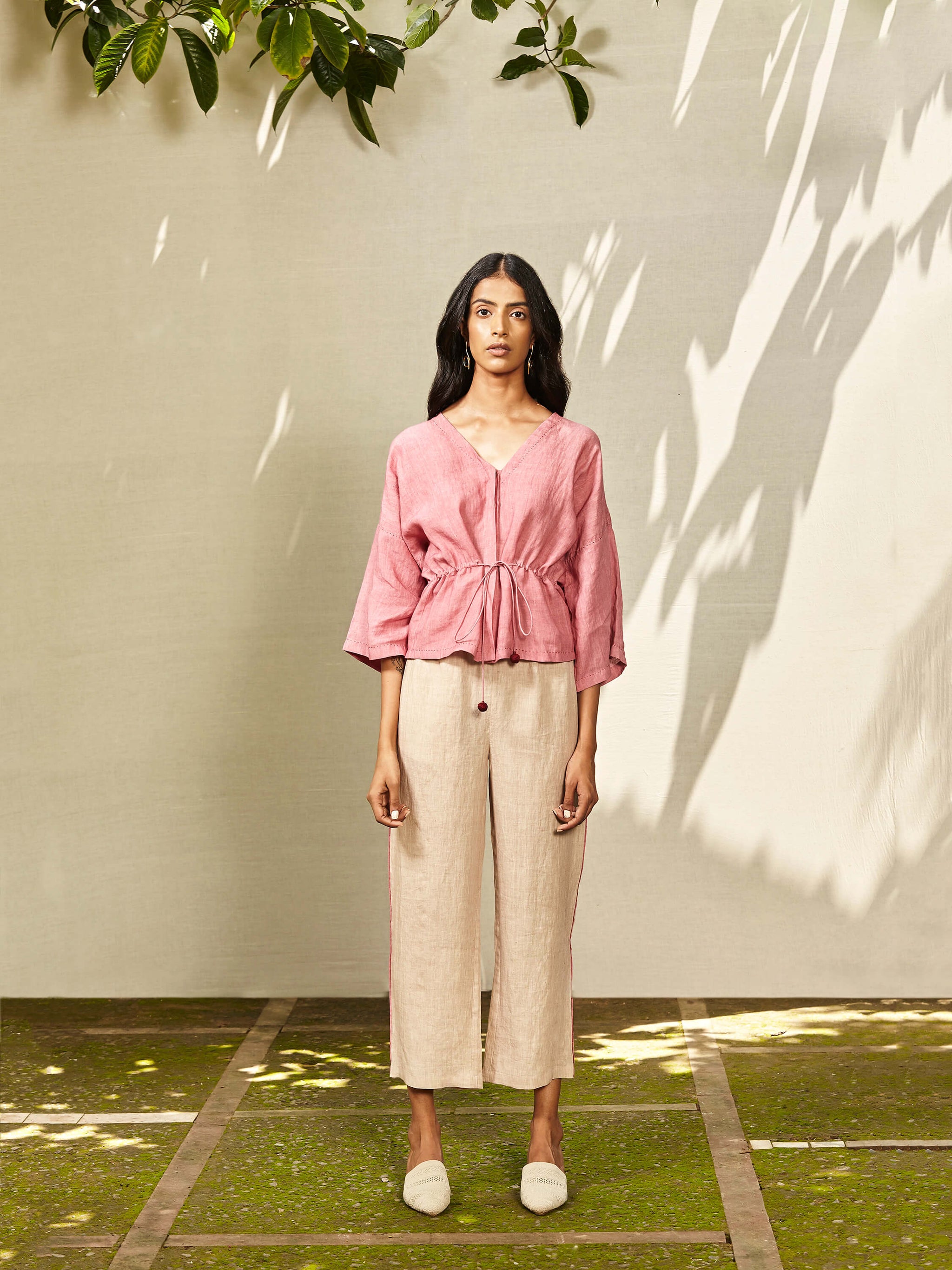 Potter's Wheel Top: Shop Handwoven Linen Tops