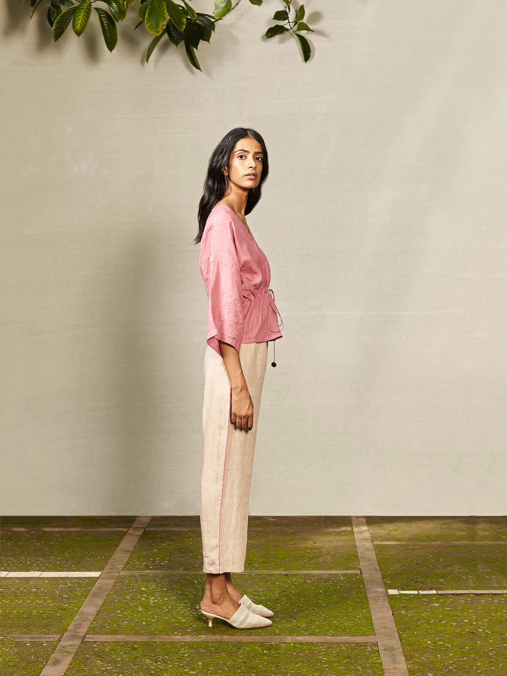 Potter's Wheel Top: Shop Handwoven Linen Tops