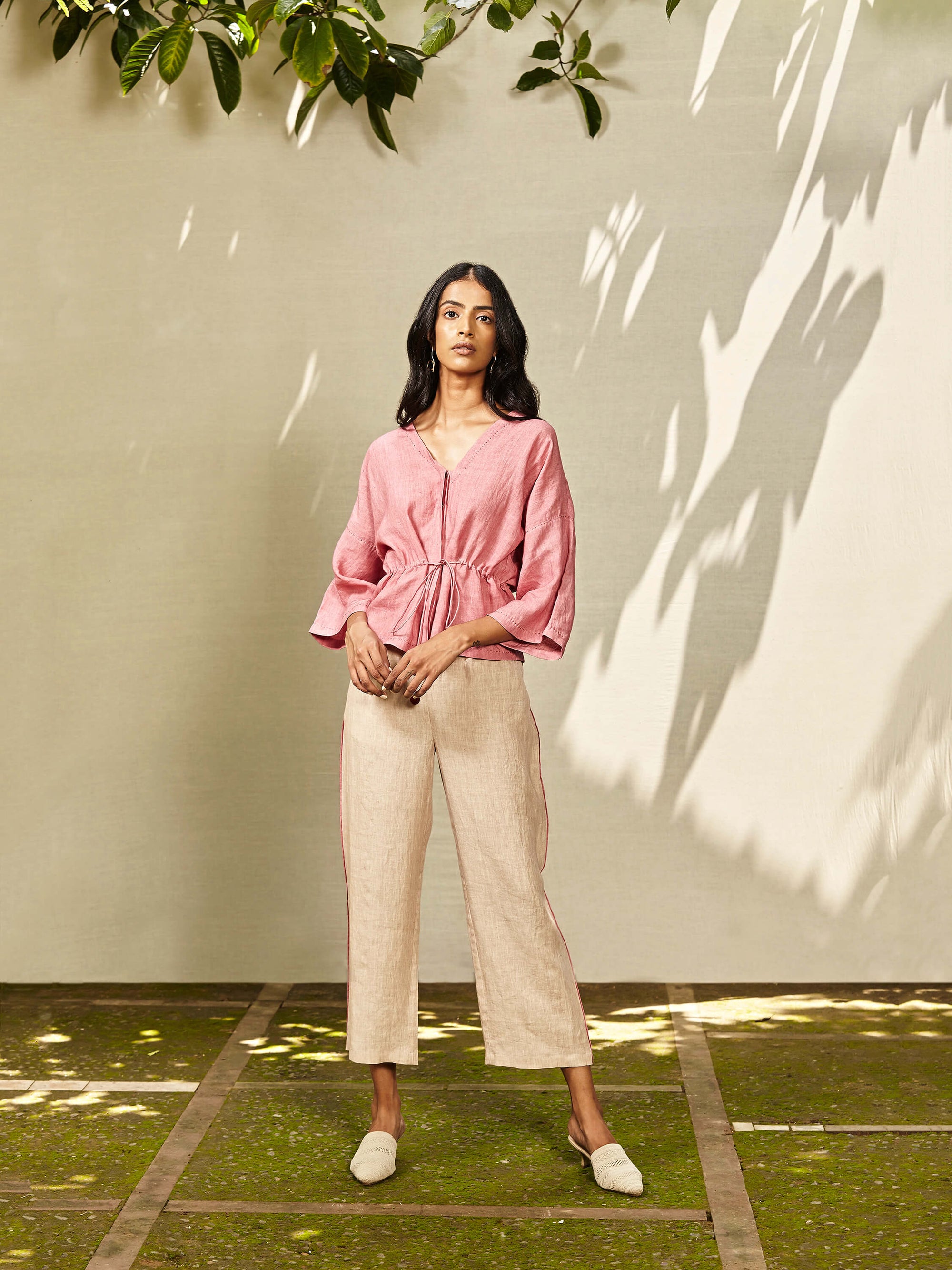 Potter's Wheel Top: Shop Handwoven Linen Tops