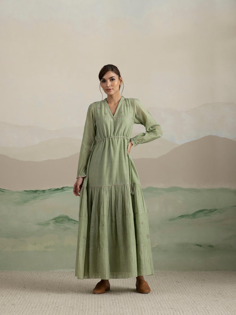 Jade Lime Maxi Dress | Sage Green | Buna Studio – BunaStudio