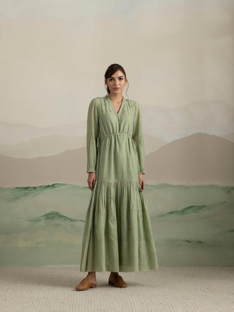 Jade Lime Maxi Dress | Sage Green | Buna Studio – BunaStudio