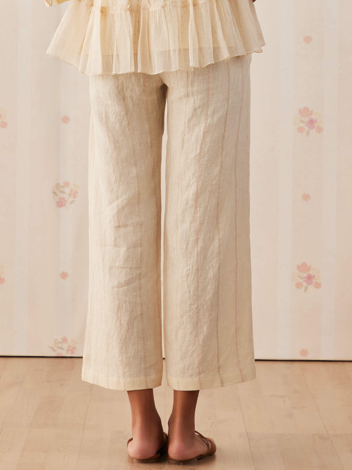 Lotus Blossom Pants: Chic Linen Pants With Vintage Flair