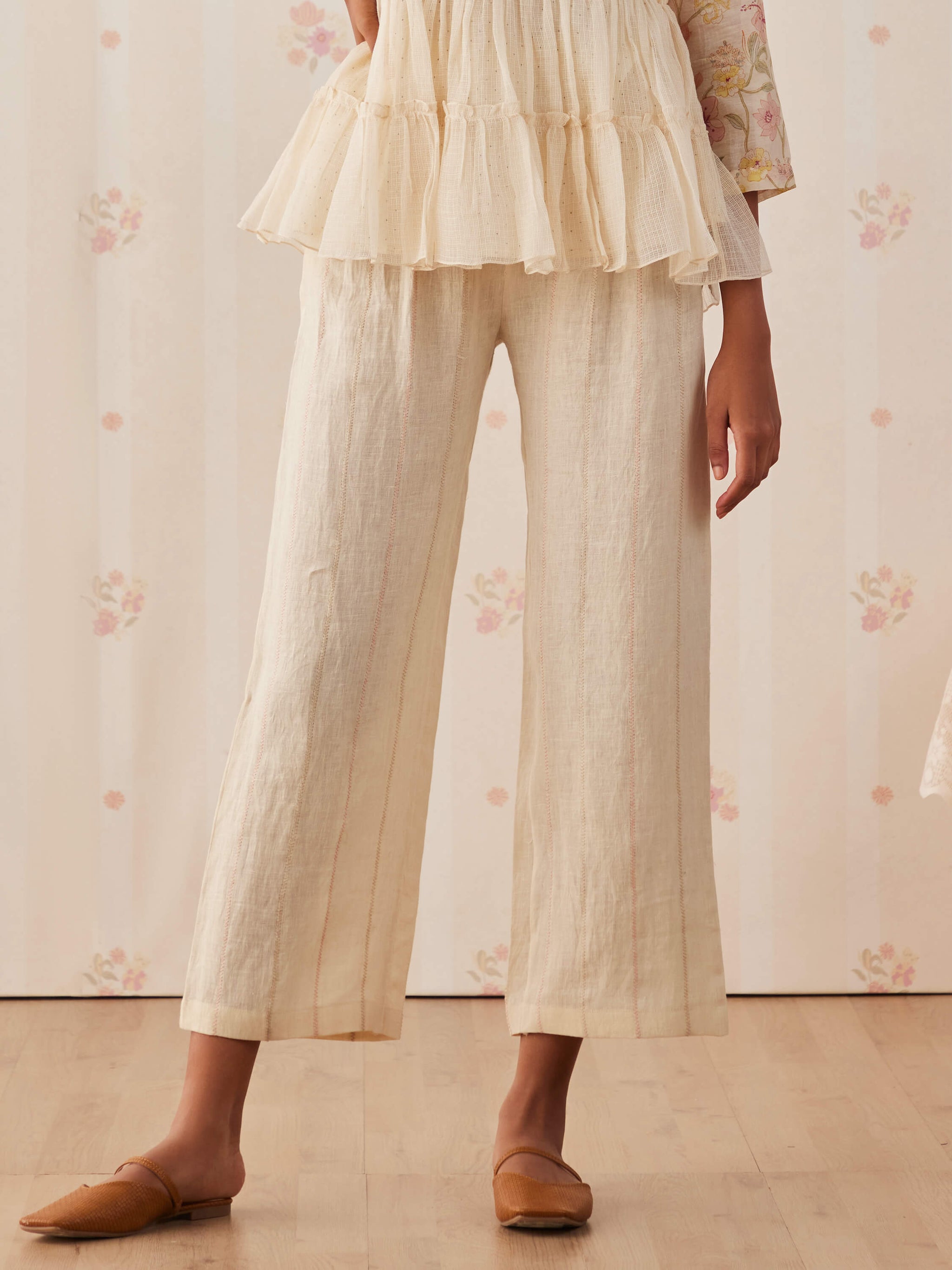 Lotus Blossom Pants: Chic Linen Pants With Vintage Flair