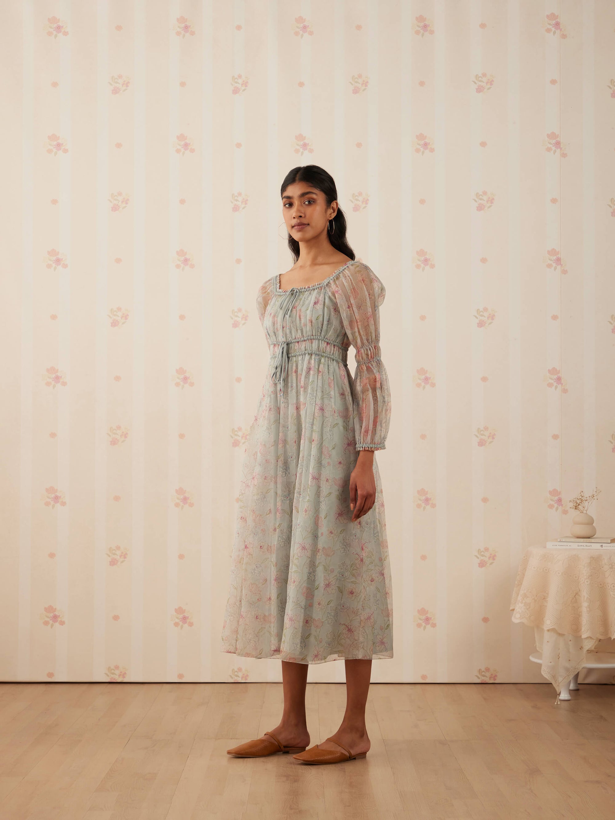 May Lily Bloom Midi Dress: Embrace Bohemian Style